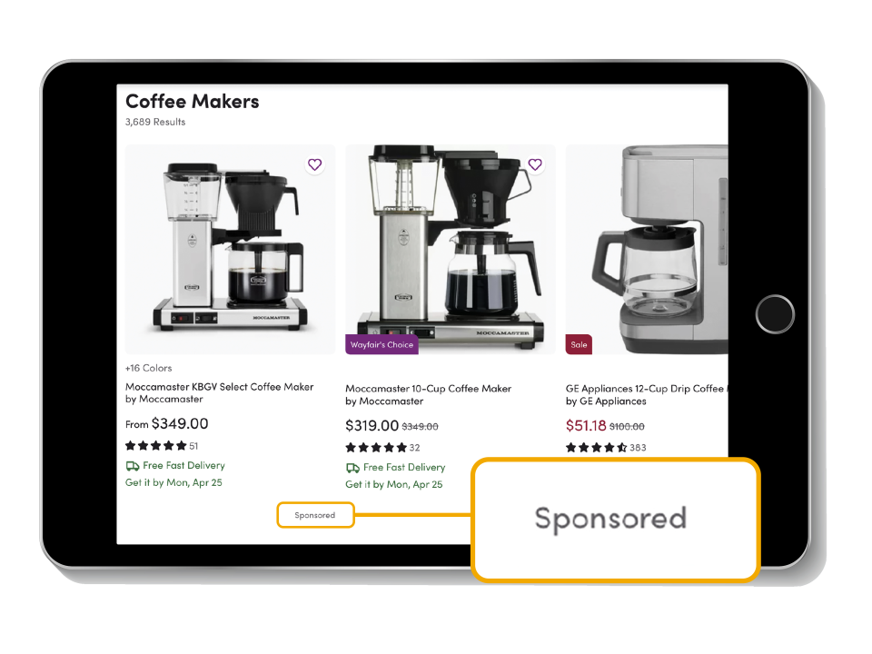 Sell With Wayfair | Advertising